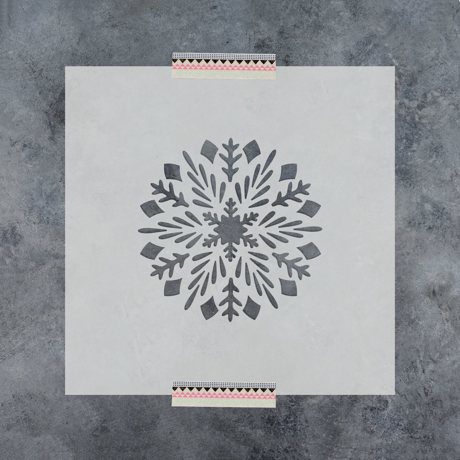 Crystal Christmas Ornament Stencil - Christmas Stencils, Crystal ...