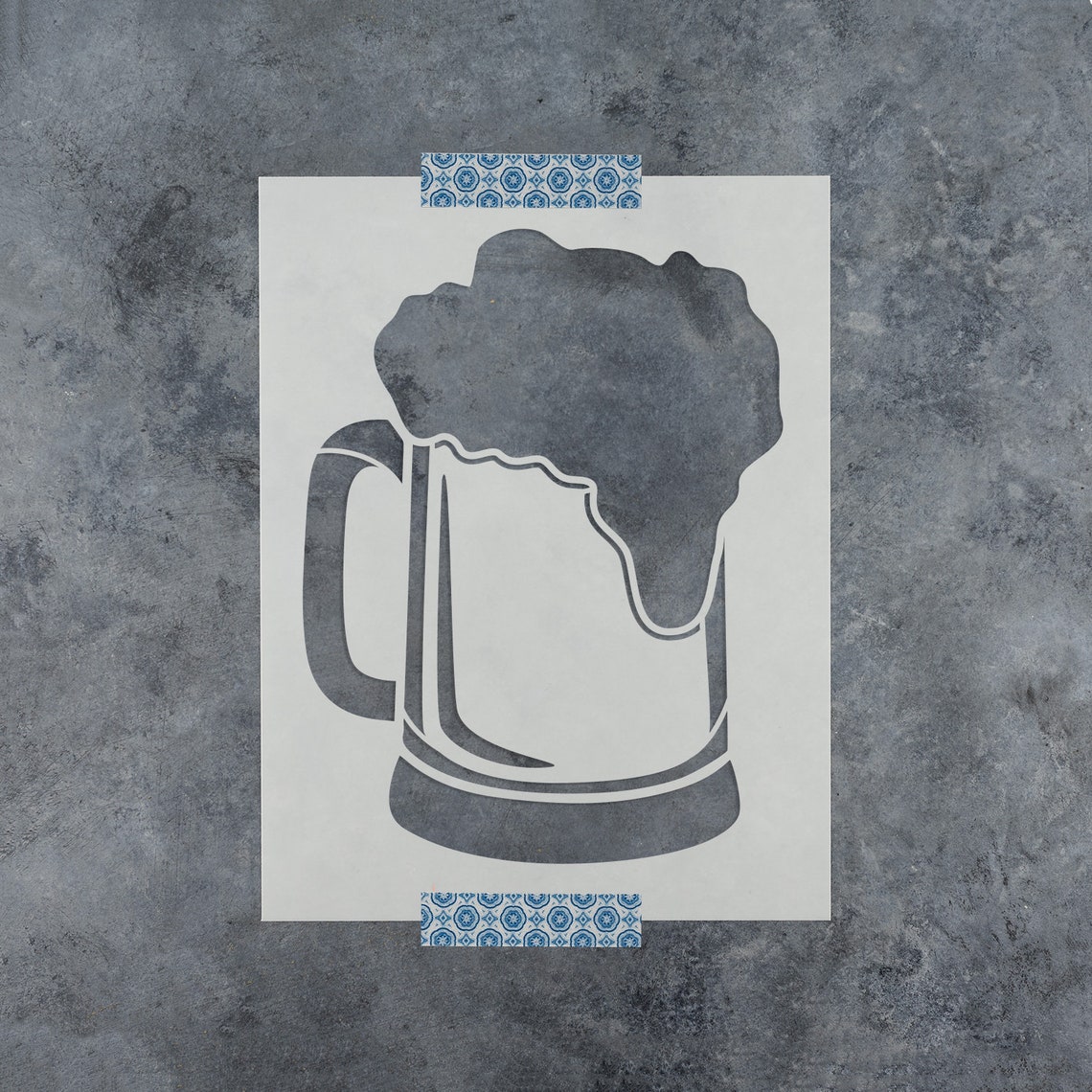 Beer Mug Stencil - Reusable Beer Mug Stencils, Large Beer Mug Stencil ...