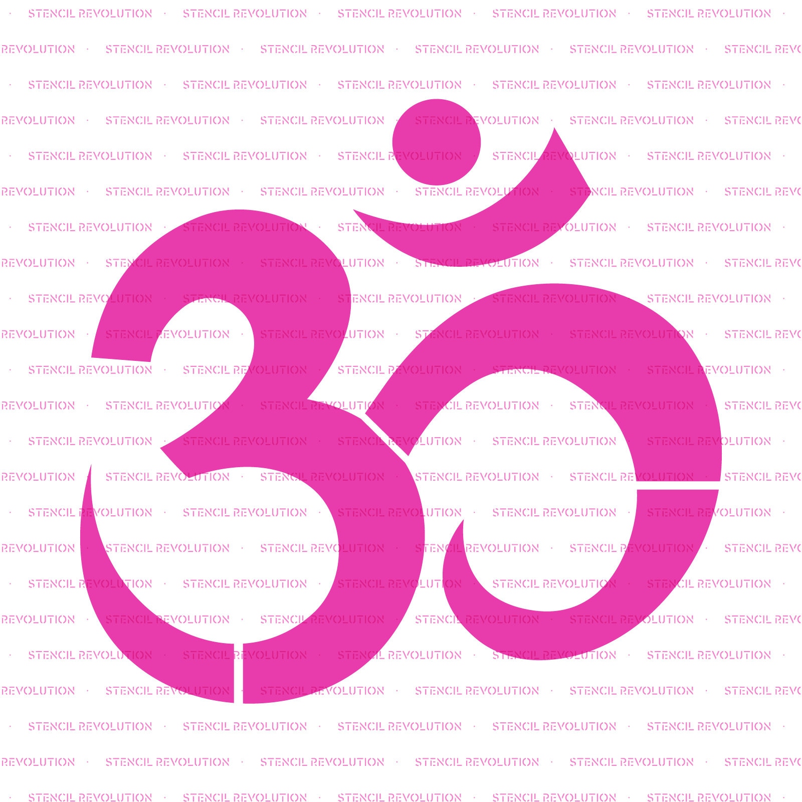 Om Symbol Stencil - Reusable DIY Craft Stencils of an Ohm Symbol ...
