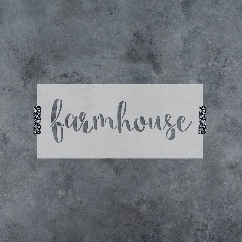 Farmhouse Stencil - Etsy