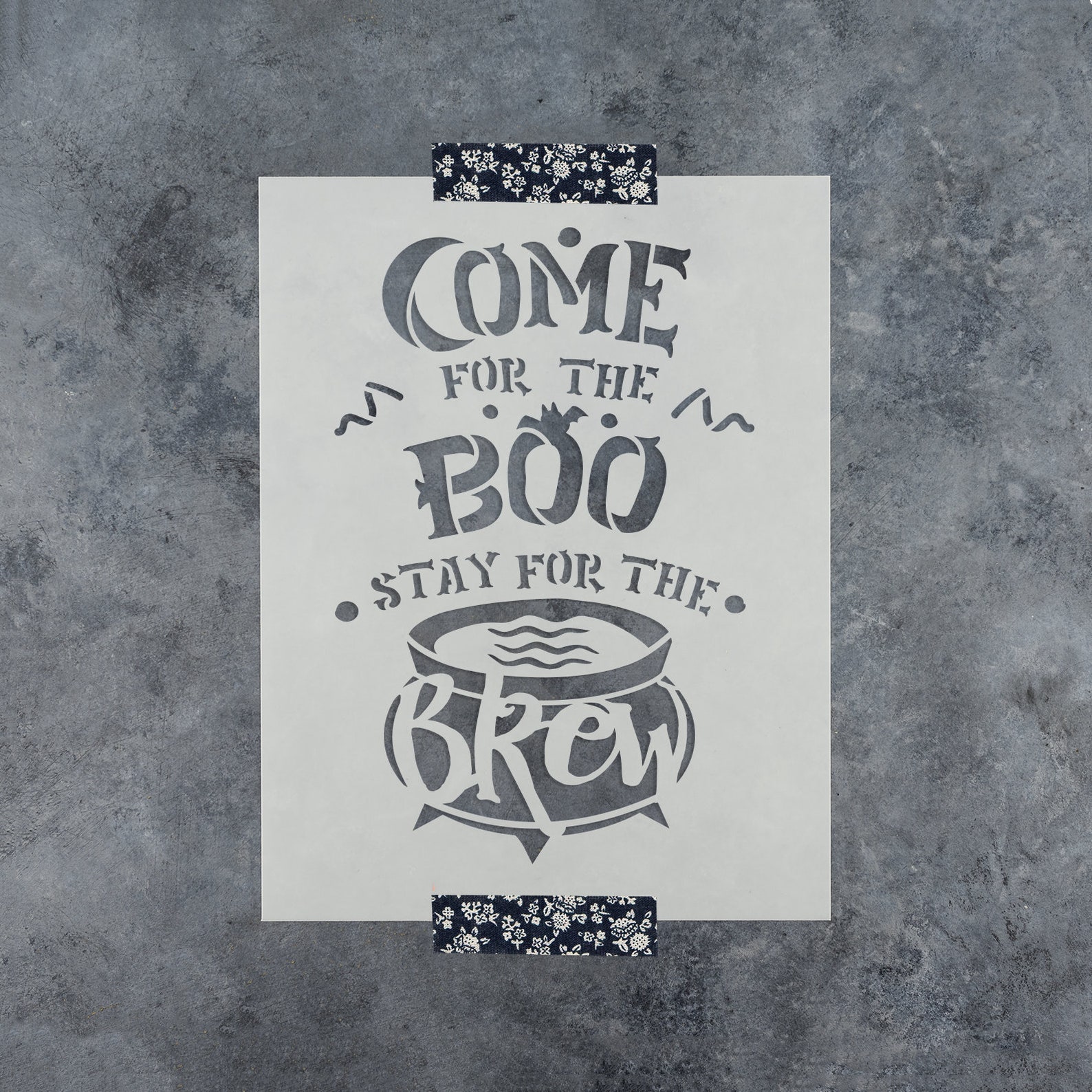 Come for the Boo Stencil Boo Stencils for Crafts Mylar Boo - Etsy