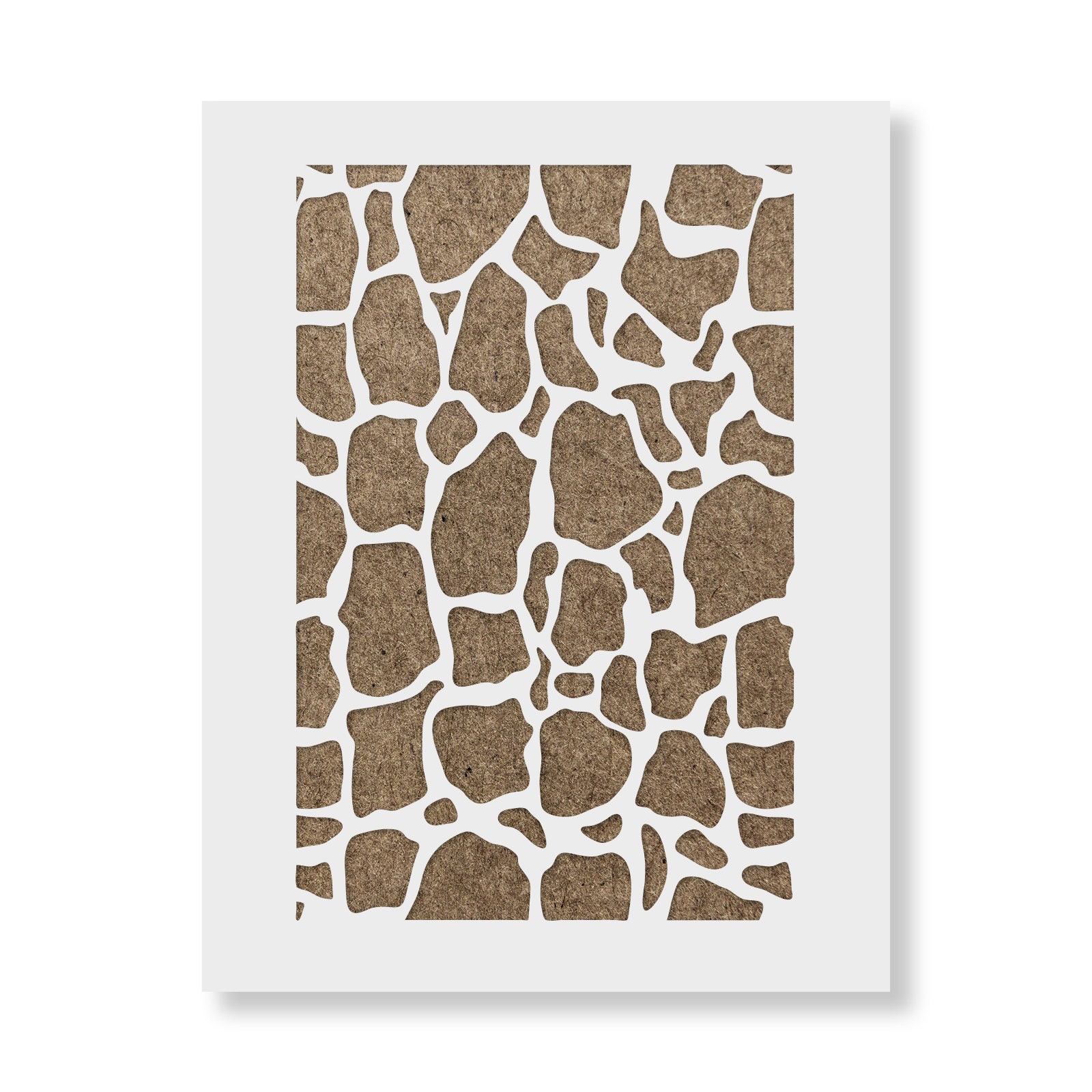 Rock Wall Pattern Wall Stencil Decorate Your Home for Less - Etsy