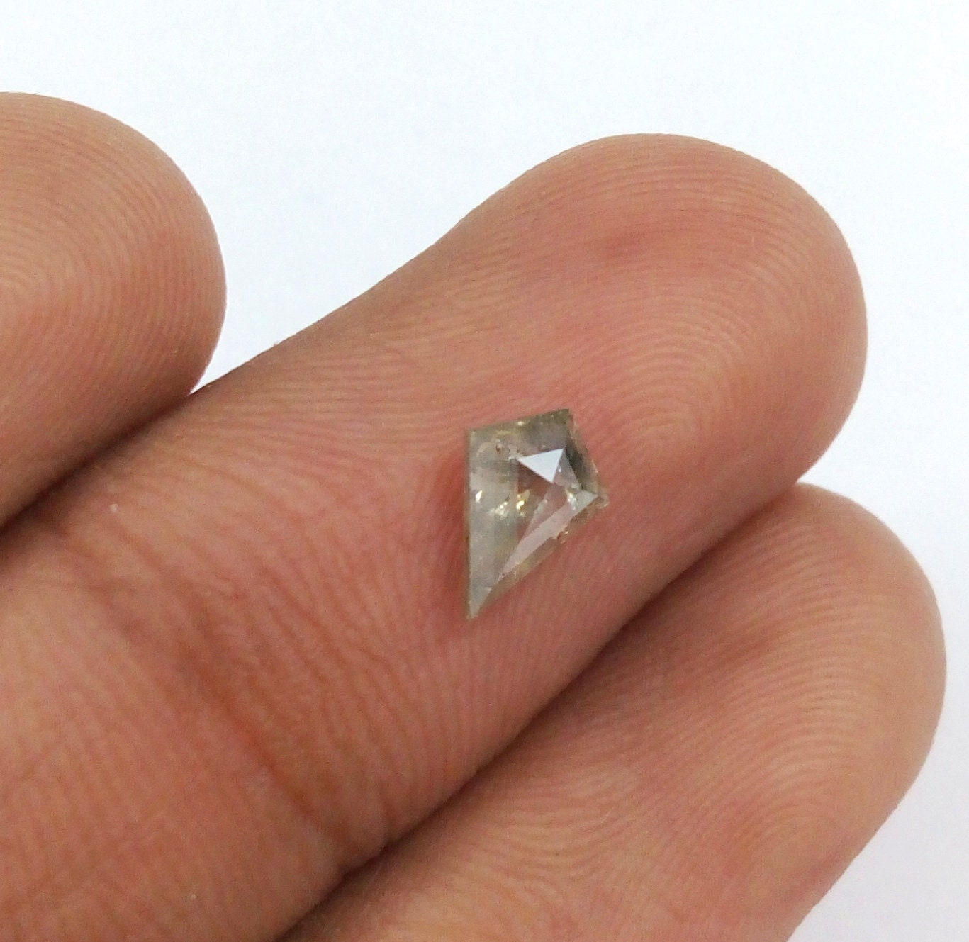 0.67 Ct 7.92x5.65mm Natural Kite Shape Transparent Grey Color - Etsy