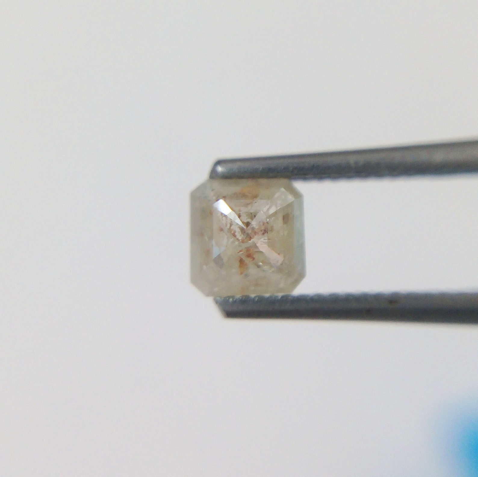 0.71 Ct 3.97x2.24mm Natural Pair Asscher Shape White Color | Etsy