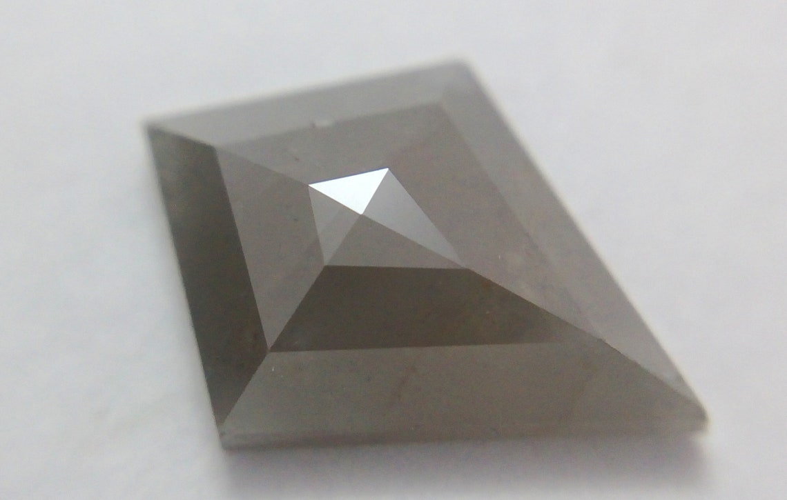 1.55 Ct 11.17x8.31mm Natural Kite Shape Grey Color Loose Diamond A292 ...