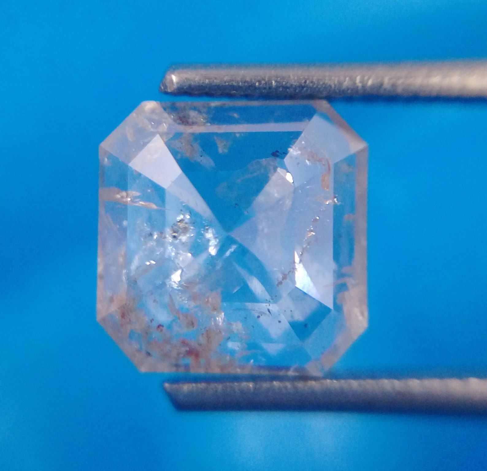 1.32 Ct 6.94x6.88mm Natural Asscher Shape Transparent White - Etsy