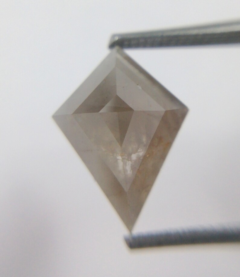 1.55 Ct 11.17x8.31mm Natural Kite Shape Grey Color Loose Diamond A292 ...