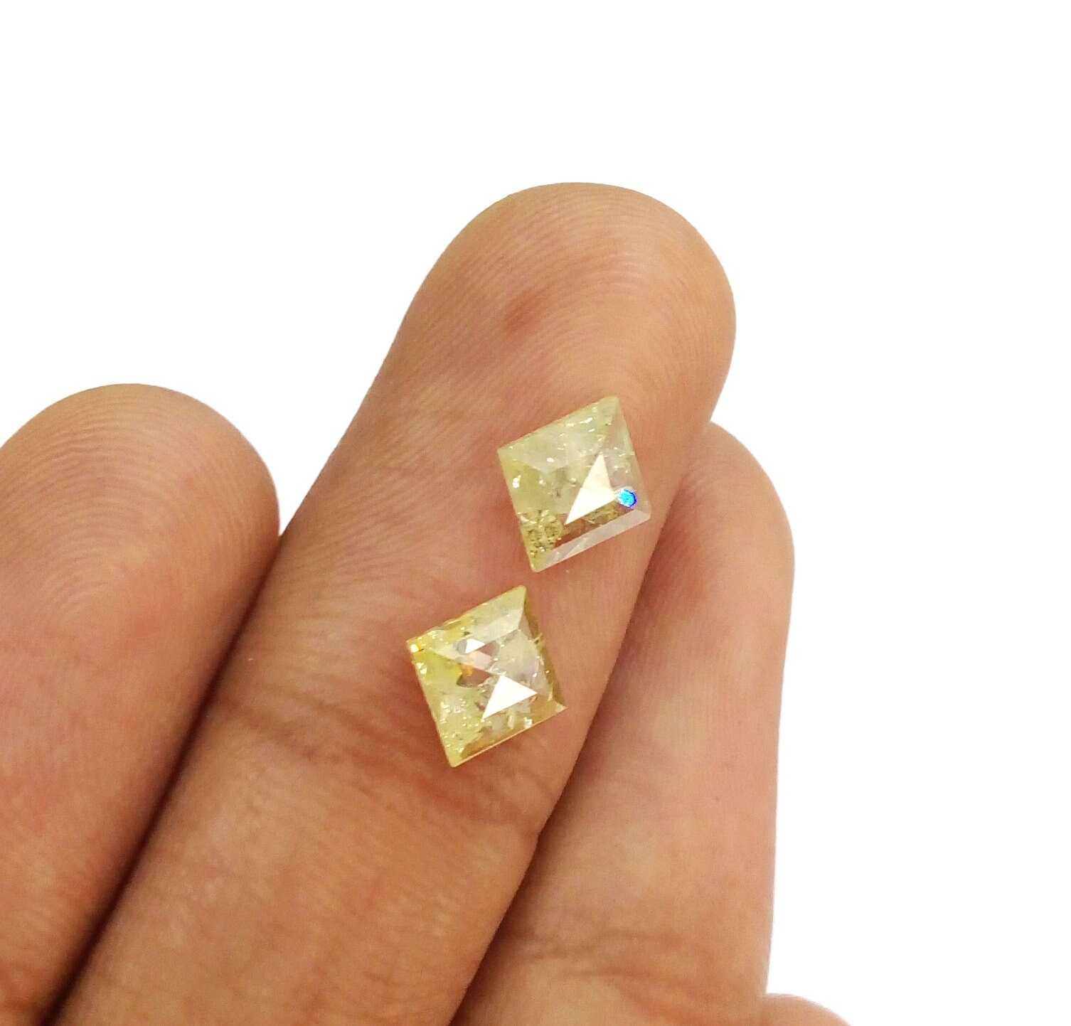 1.68 Ct 8.58x8.02mm Natural Pair Kite Shape Transparent Yellow - Etsy