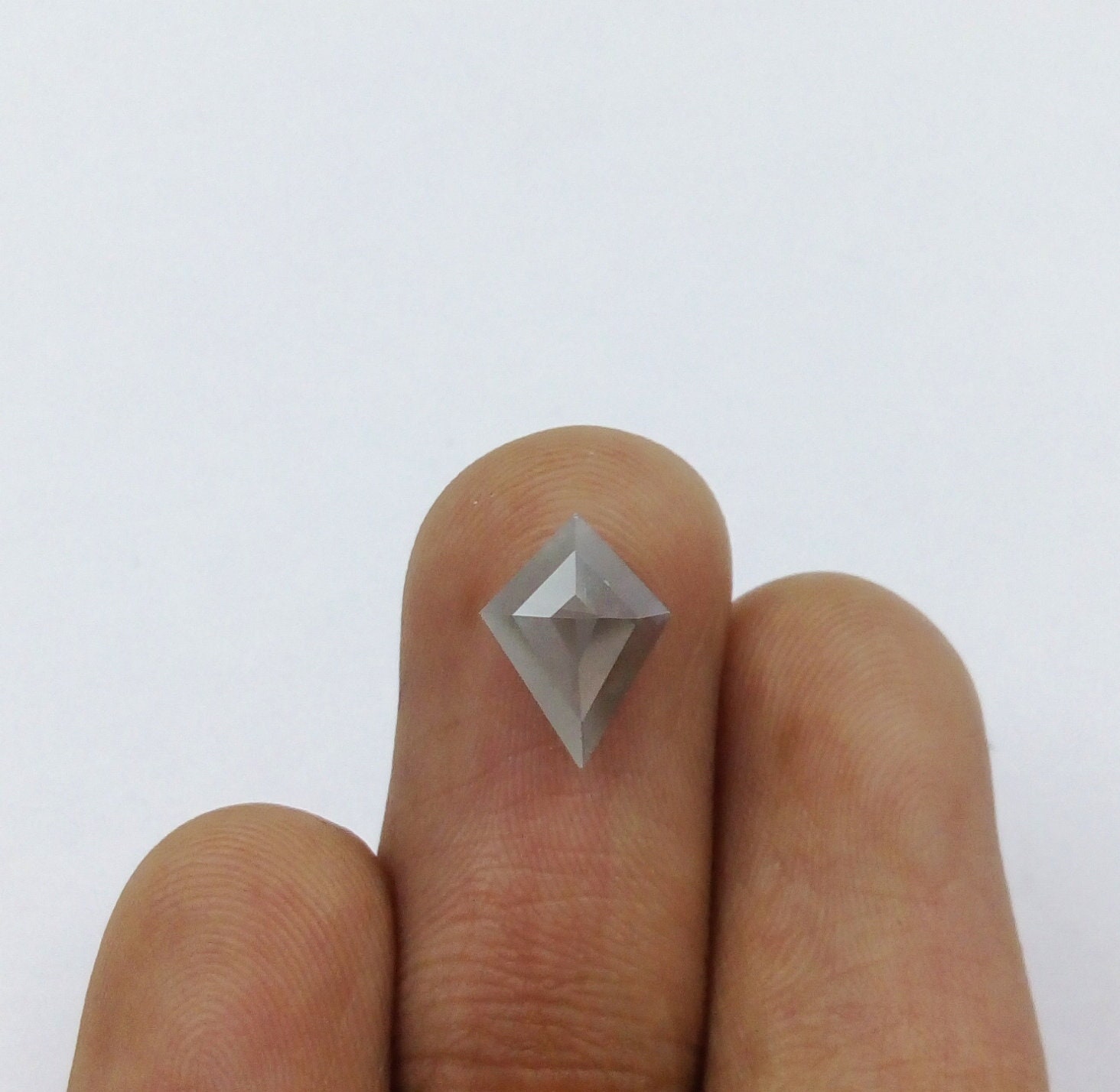 1.55 Ct 11.17x8.31mm Natural Kite Shape Grey Color Loose Diamond A292 ...