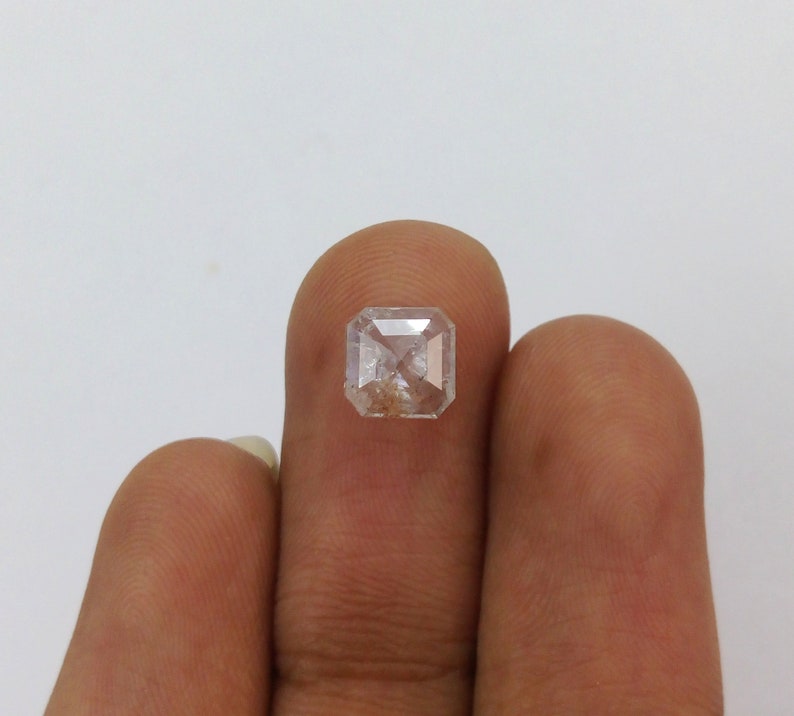 1.32 Ct 6.94x6.88mm Natural Asscher Shape Transparent White - Etsy