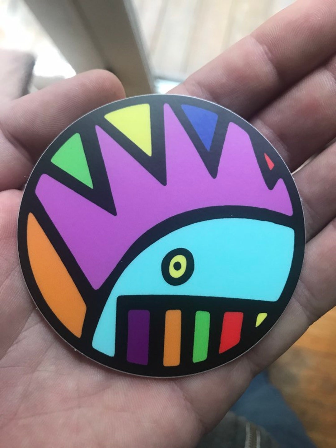 3" Quarter Boognish Rainbow Sticker - Etsy