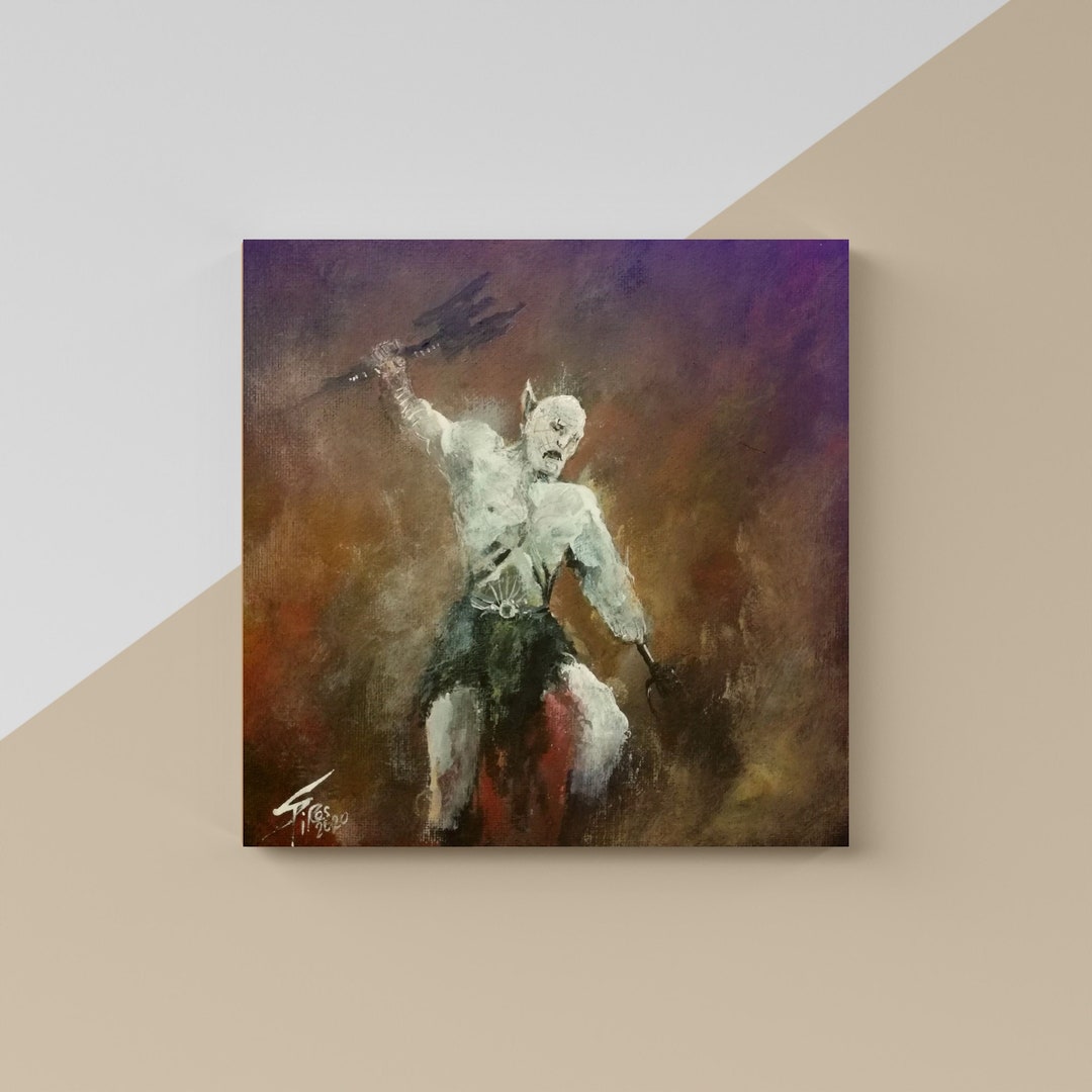 Azog the Defiler - Original Hobbit Painting - Etsy