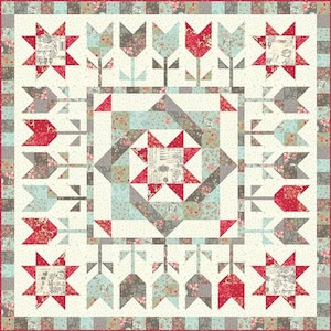 Make to Order: Tulip Garden Quilt, Queen/king Size - Etsy