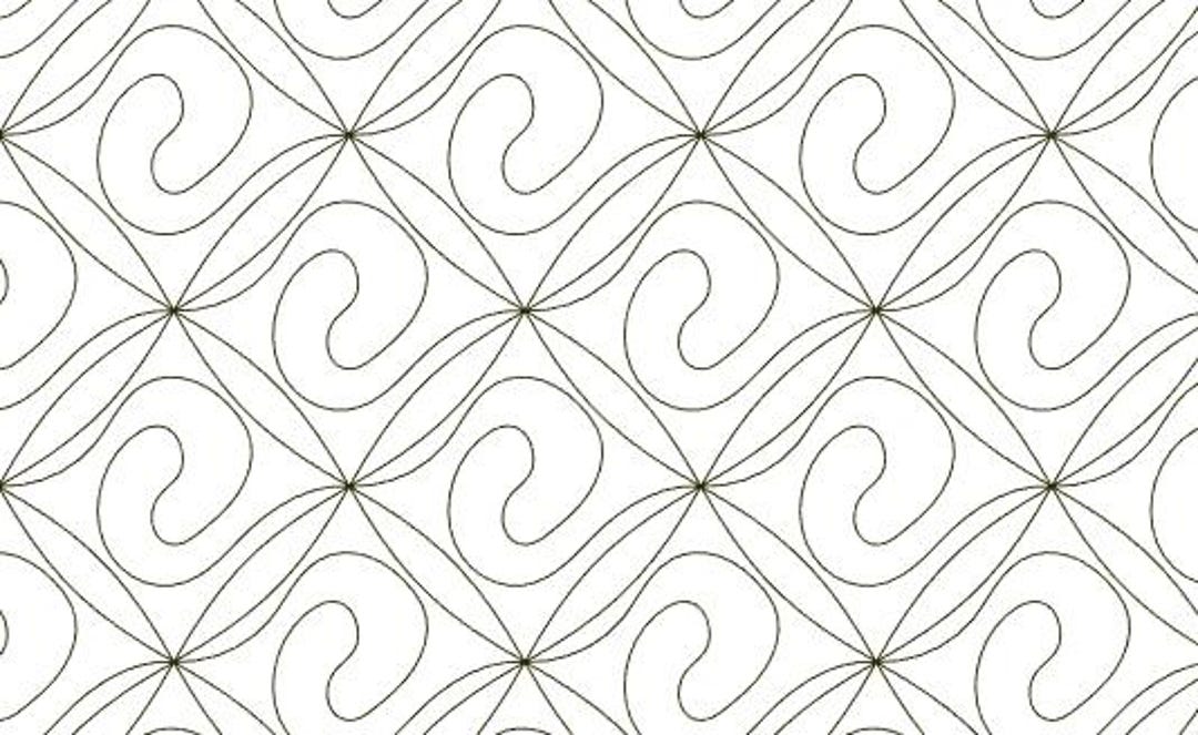 Scroll Diamond, Digital Quilting Pattern, Design, Pantograph. - Etsy
