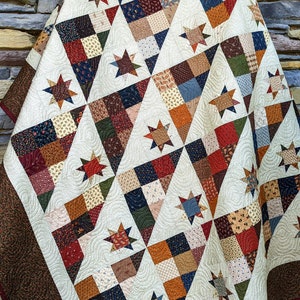 Make to Order: Kansas Troubles Scrappy Stars Quilt - Etsy