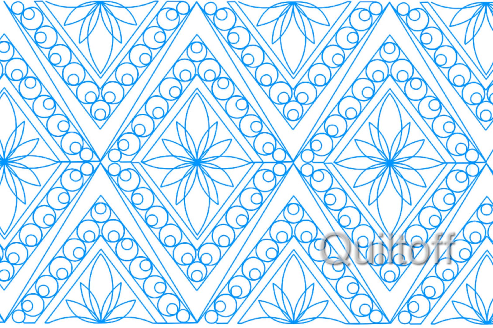 Border or EDGE to EDGE Design 1 Digital Quilting Pattern | Etsy