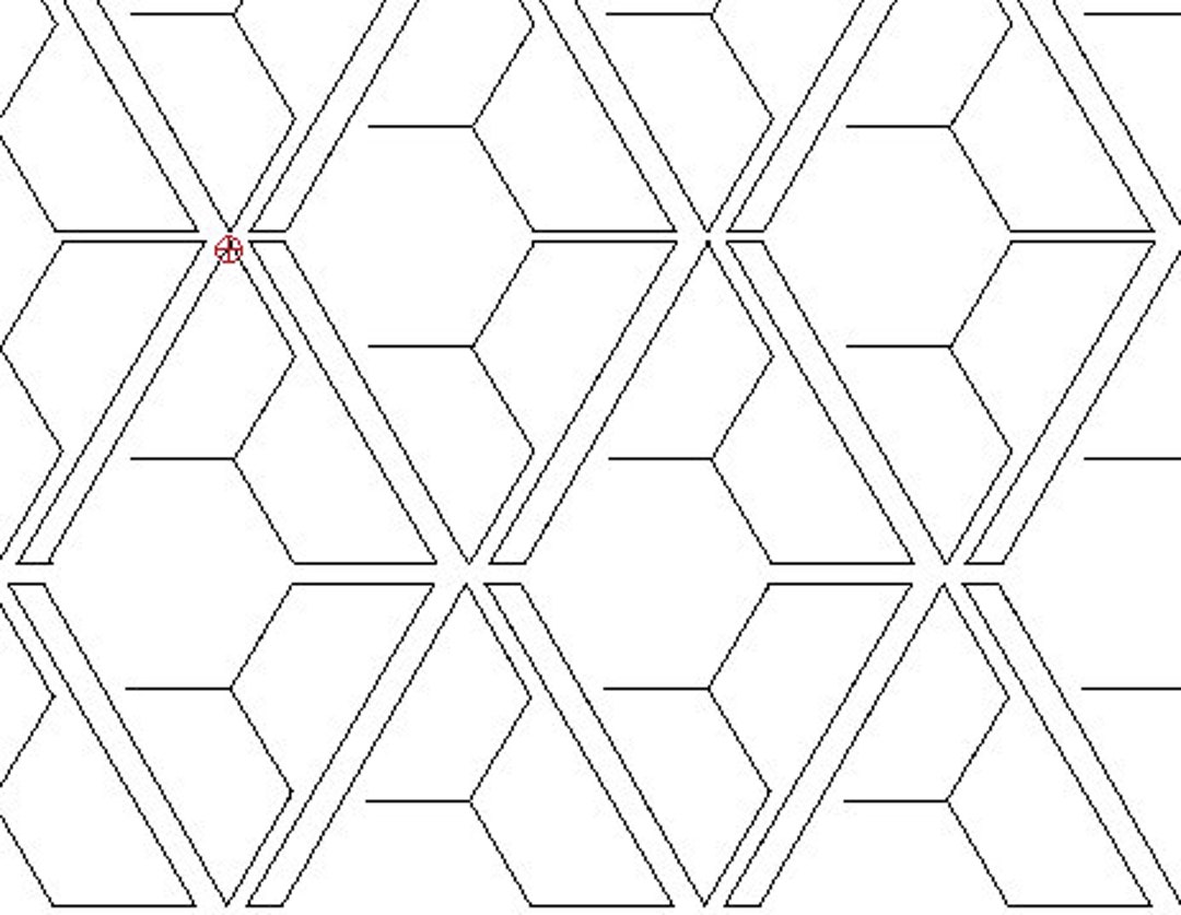 Geometry #4, Digital Quilting Pattern, Design, Pantograph, E2E - Etsy