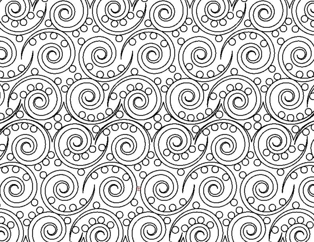 Wind, Digital Quilting Pattern, Design, Pantograph, E2E - Etsy