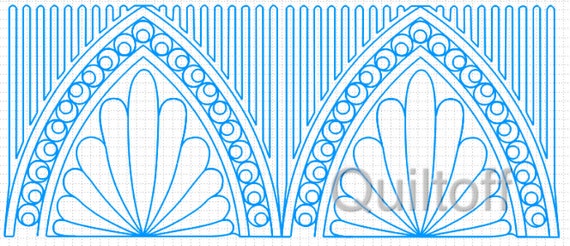 Border or EDGE to EDGE Design 2 Digital Quilting Pattern - Etsy