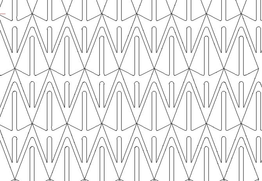 Geometric #3, Digital Quilting Pattern, Design, Pantograph. - Etsy