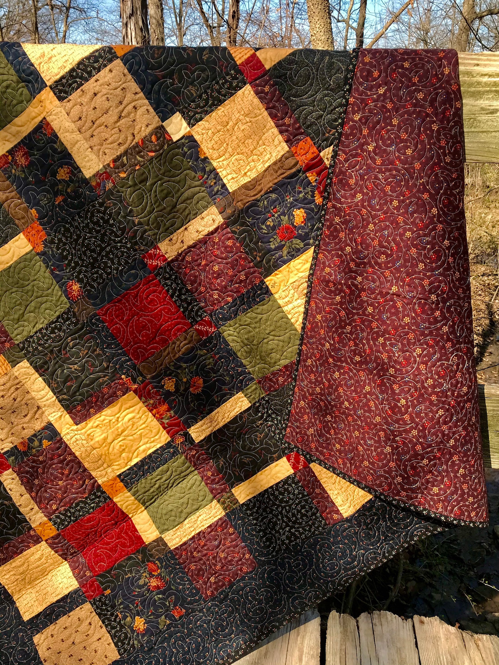 Make to Order: Kansas Troubles Throw Quilt - Etsy