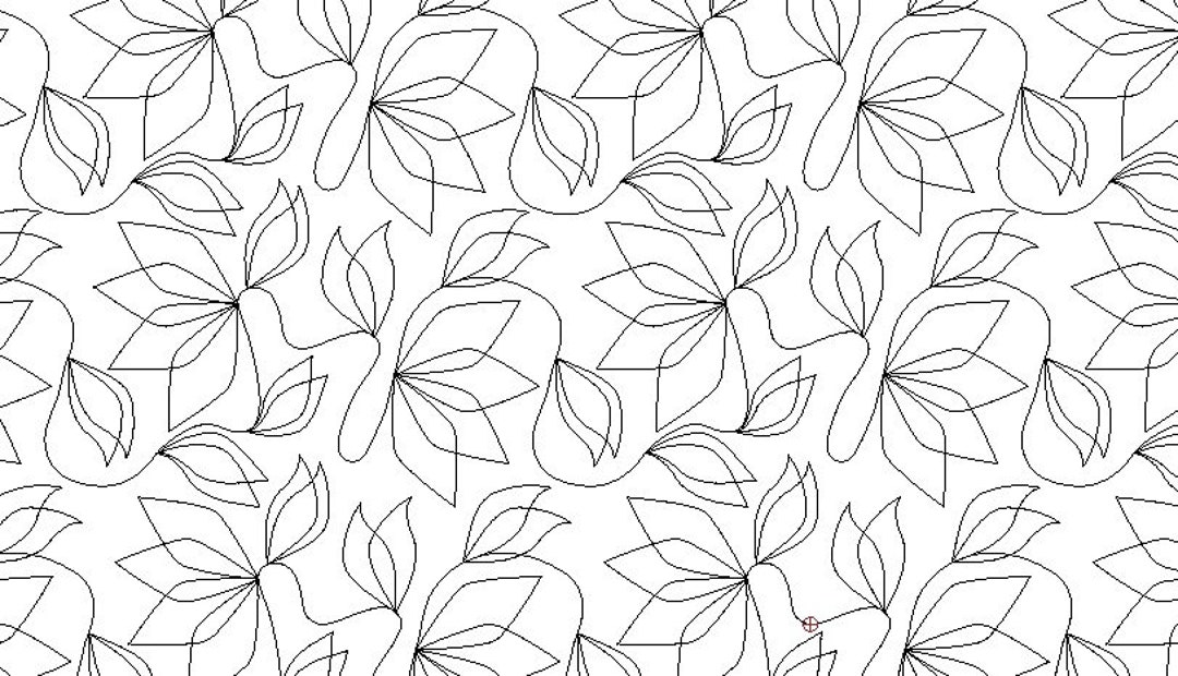 Lotus, Digital Quilting Pattern, Design, Pantograph,e2e - Etsy