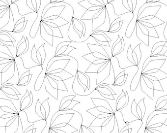 Simple Lotus Longarm Quilting Digital Design Pattern Edge to Edge E2e ...