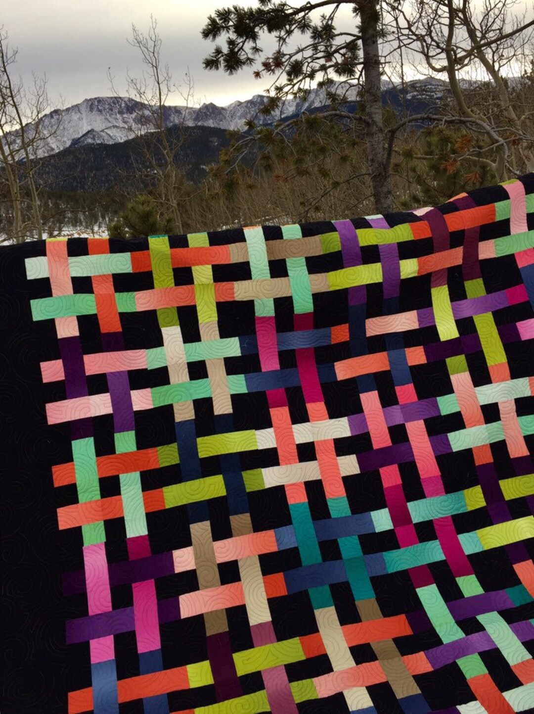 Make to Order: Modern Scrappy Quilt, Woven. - Etsy