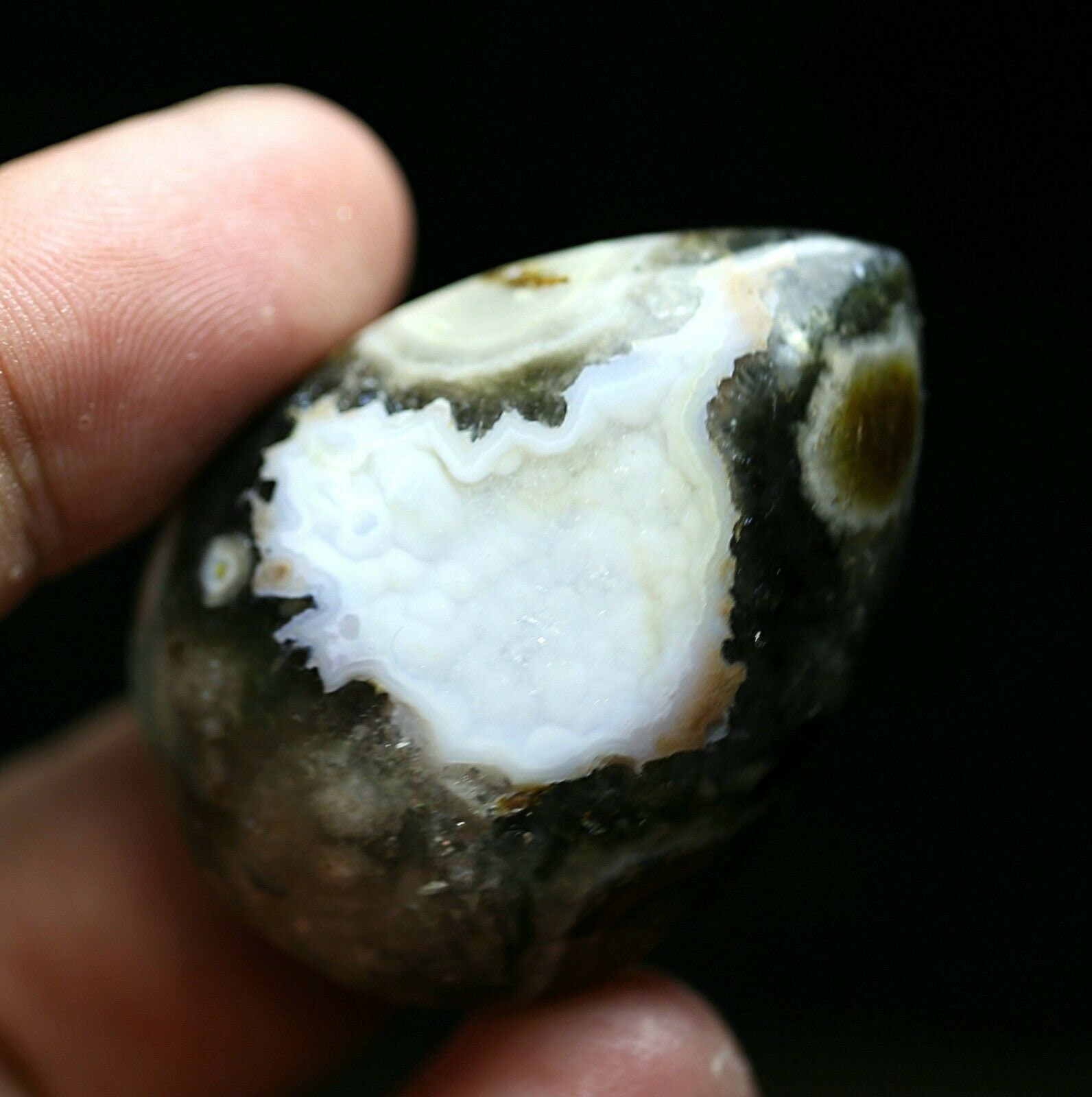 EXQUISITE ENCASED White and Green Botryoidal Ocean Jasper - Etsy UK