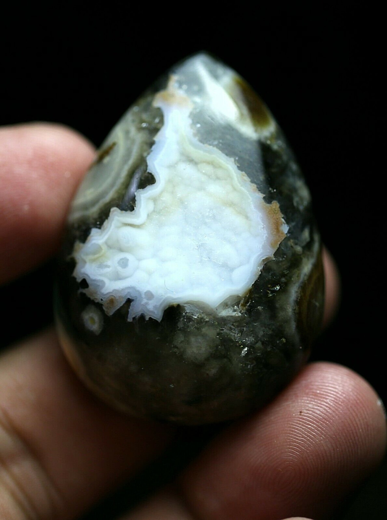 EXQUISITE ENCASED White and Green Botryoidal Ocean Jasper - Etsy UK