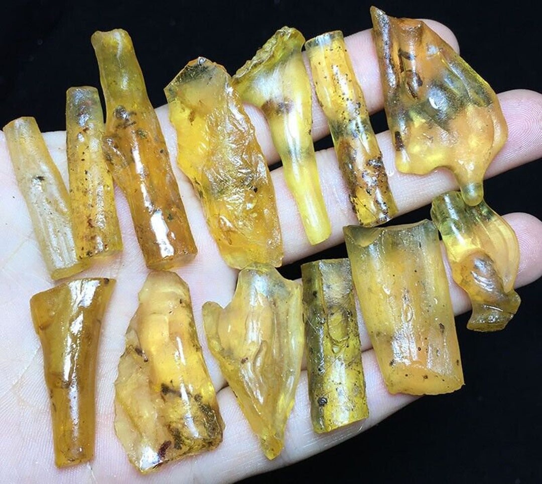 Hyper Rare. Lot of Fossilized Burmese Kachin Amber Crystals - Etsy