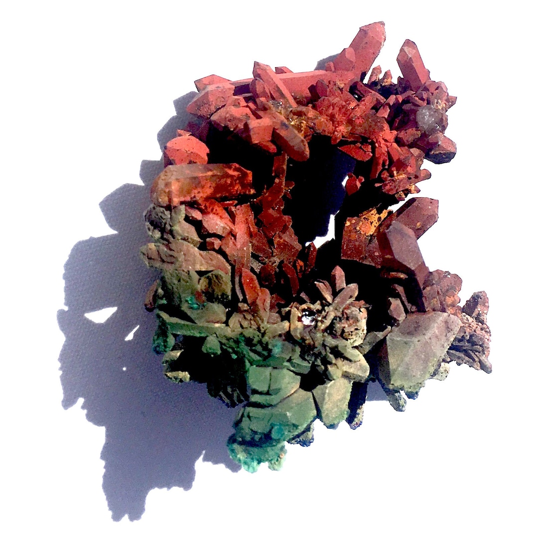 Circular, Natural Wonder MUSEUM QUALITY Red Limonite Moroccan Quartz ...