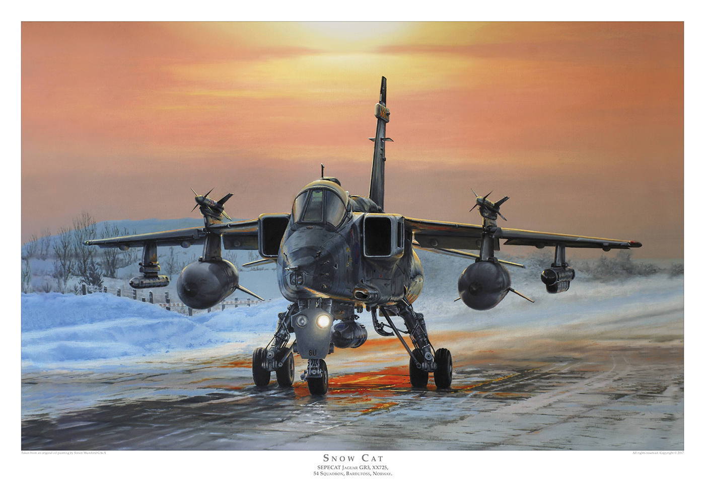 Aviation art print. SEPECAT Jaguar GR3. Limited edition signed | Etsy