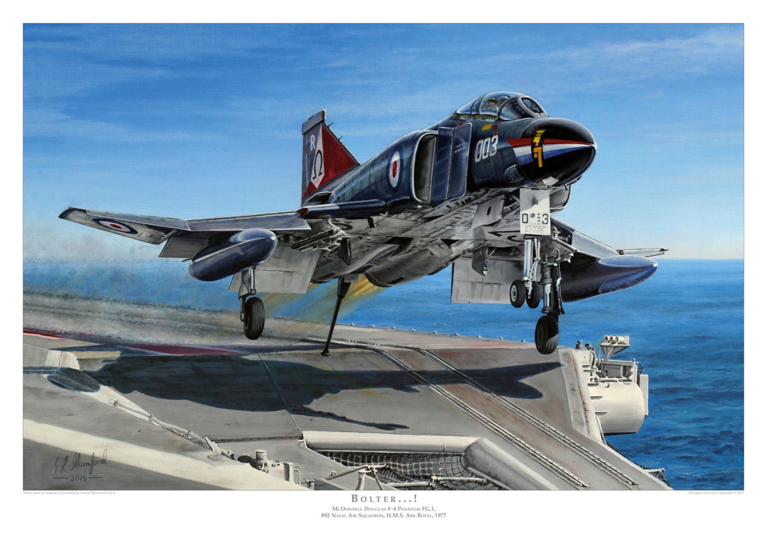 Aviation Art Print. F-4 Phantom. Limited Edition Signed by Artist. Ark ...