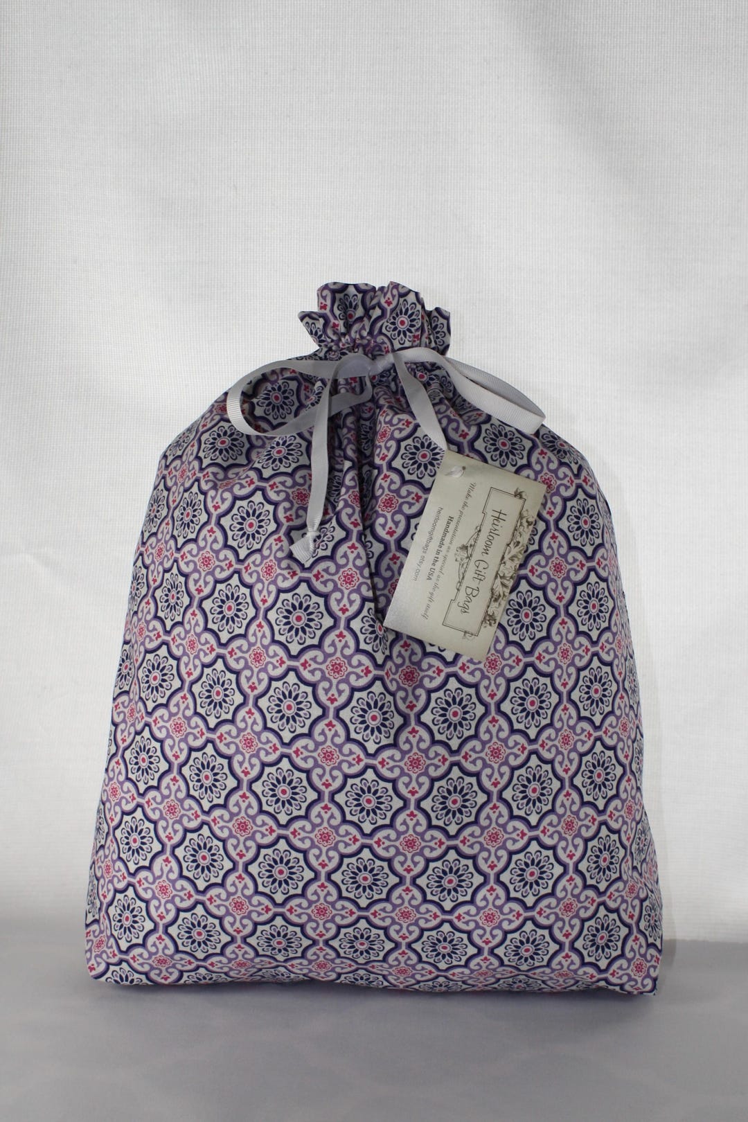 Large Cloth Gift Bag Handmade Reusable Fabric Gift Wrapping - Etsy