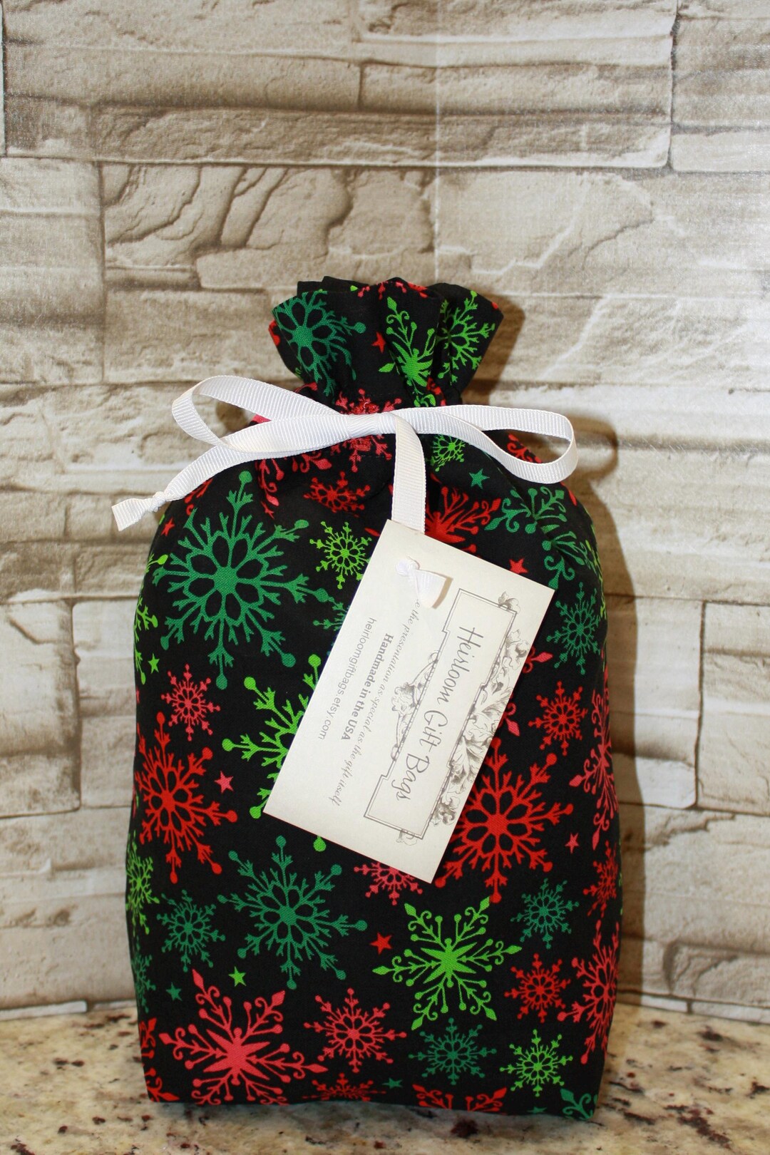 Small Handmade Cloth Gift Bag: Reusable Cotton Fabric - Etsy