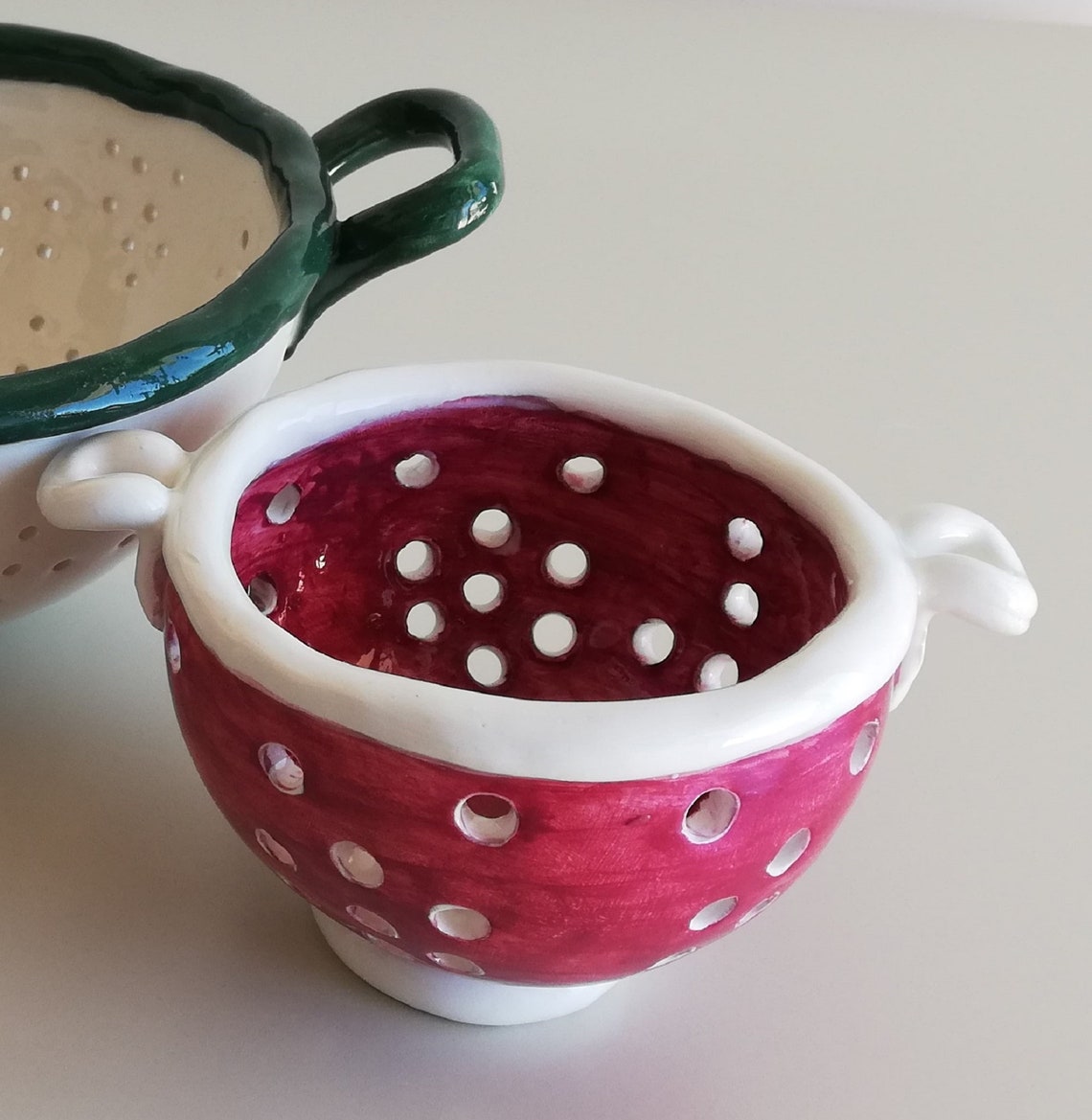 Ceramic Colander Small - Etsy