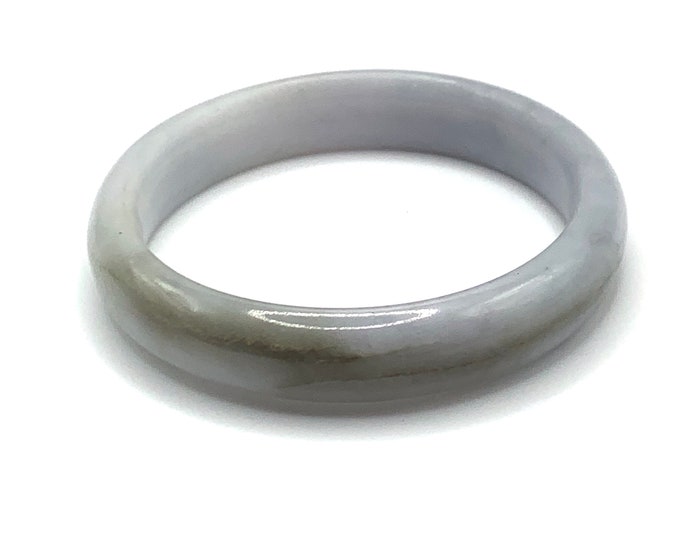 Vintage Light Gray Grey Jade Bangle Bracelet 7 Inch - Etsy