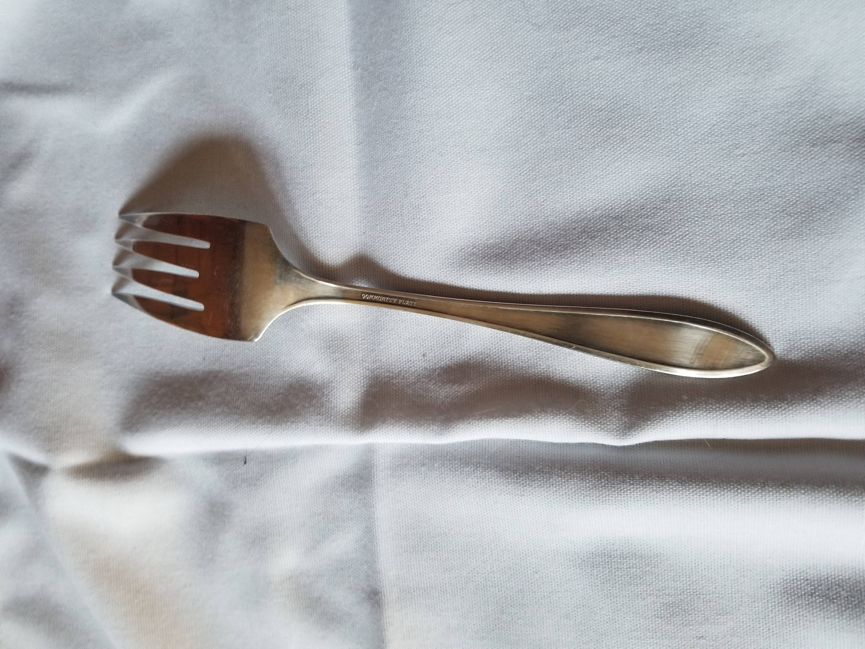 Antique Community Silver Plated Serving Fork Adam Pattern 1917 | Etsy