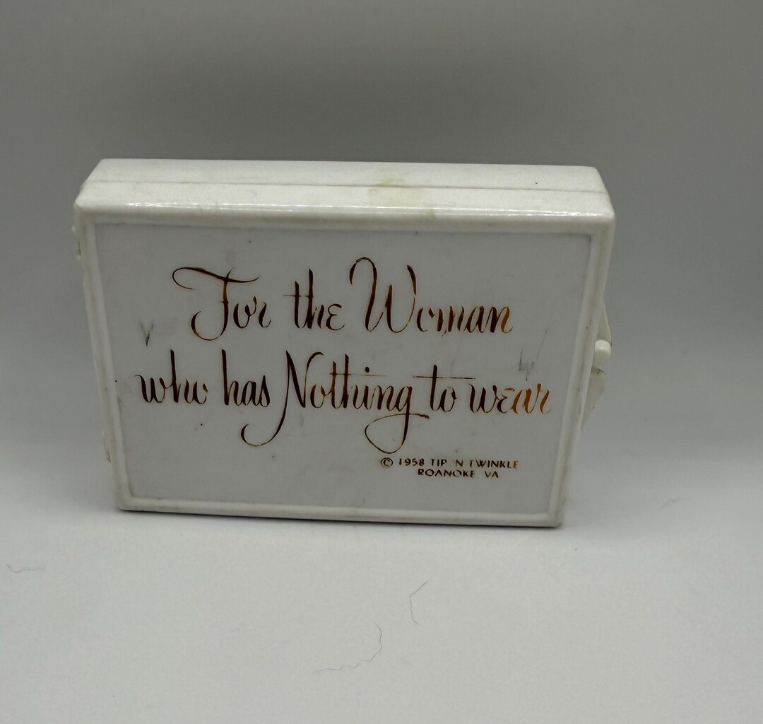 Vintage 1950s Gag Gift Hanger for the Woman's Who Has Nothing to Wear ...