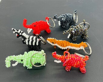 Beaded Animal Keychain - Etsy