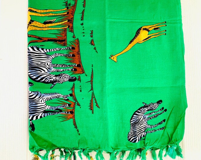 African Tribal Kenya Kanga/leso Beach Wrap/ Kanga Wrap/africa Head Wrap ...