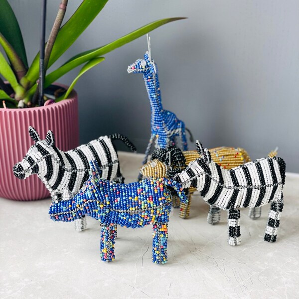 Beaded African Animal - Etsy
