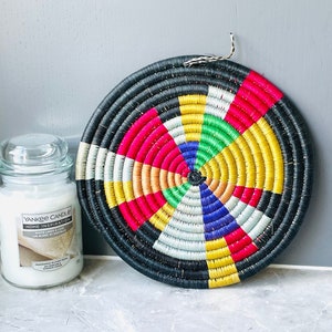 Round Handwoven Africa Table Mat/wall Decor Mat/centrepiece for Dinning ...