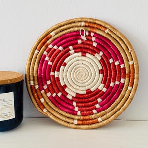 Round Handwoven Africa Table Mat/wall Decor Mat/centrepiece for Dinning ...