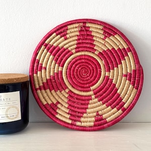 Round Handwoven Africa Table Mat/wall Decor Mat/centrepiece for Dinning ...