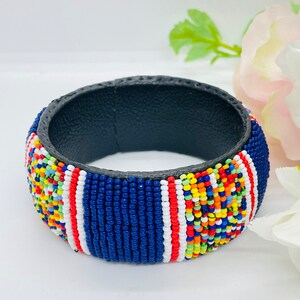 Beaded Masai Bangle/handmade Maasai Bracelet/ Unisex Beads - Etsy