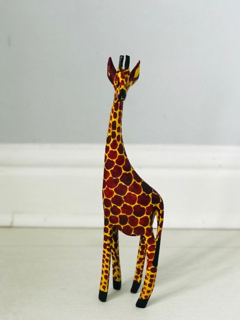 Africa Carved Wood Giraffe Twin Giraffe Carving Giraffehand - Etsy