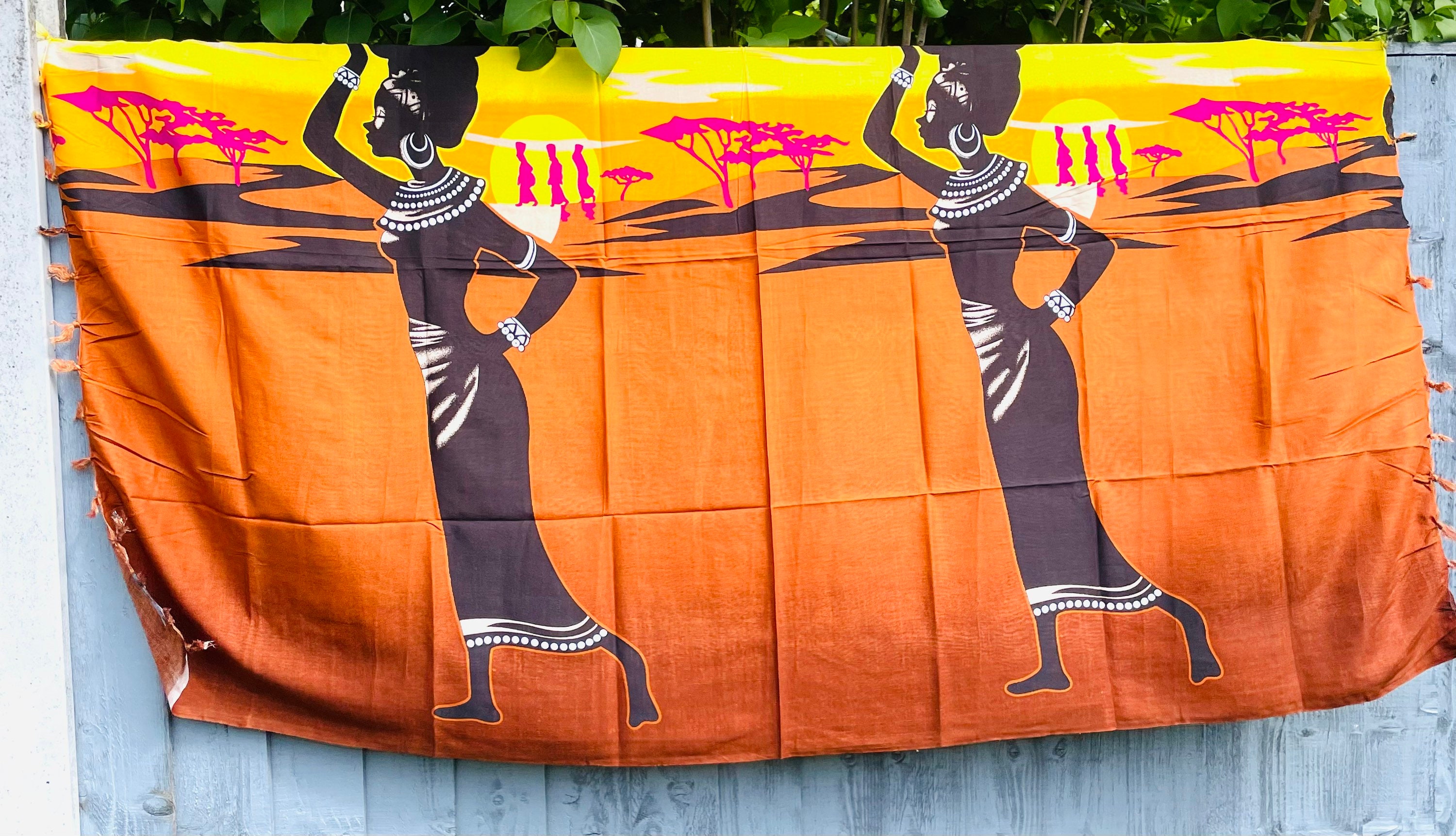 African Ethnic Tribal Kenya Kanga/leso Beach Wrap/ Kanga - Etsy