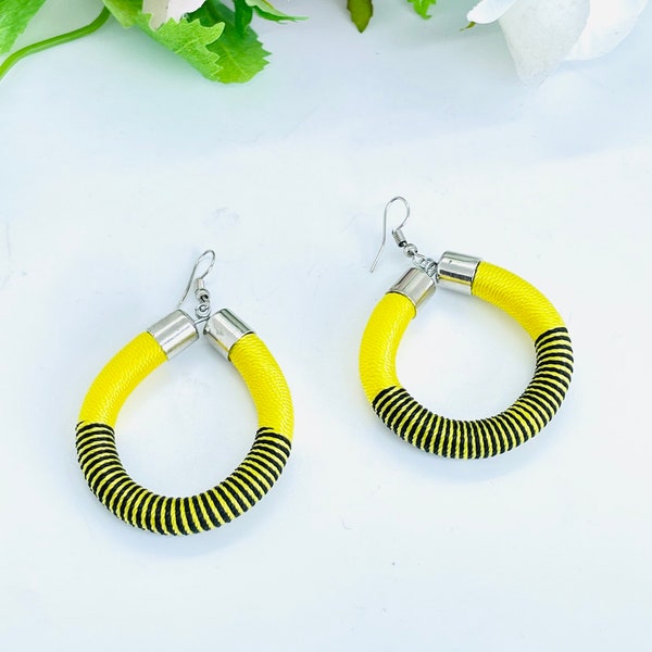 Thread Earrings - Etsy